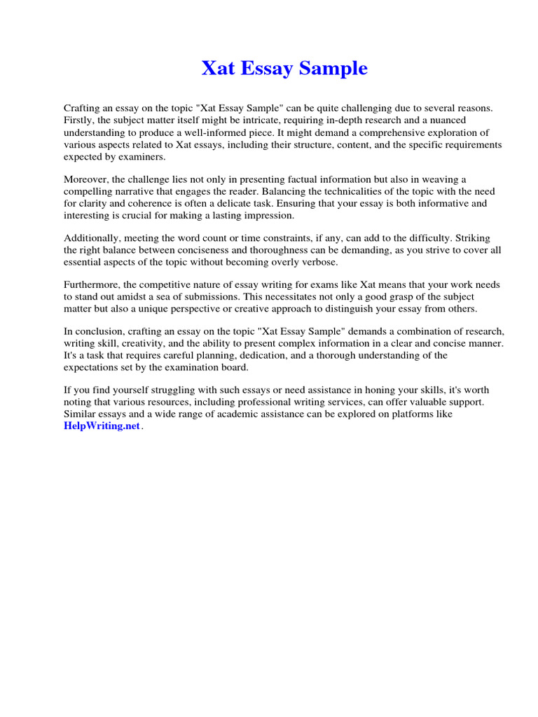 Xat Essay Sample | PDF | Stars | Physical Sciences