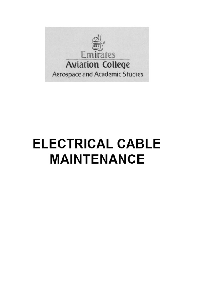 Mod 7 Book 6 Electrical Cable Maintenance | PDF | Electrical Connector ...