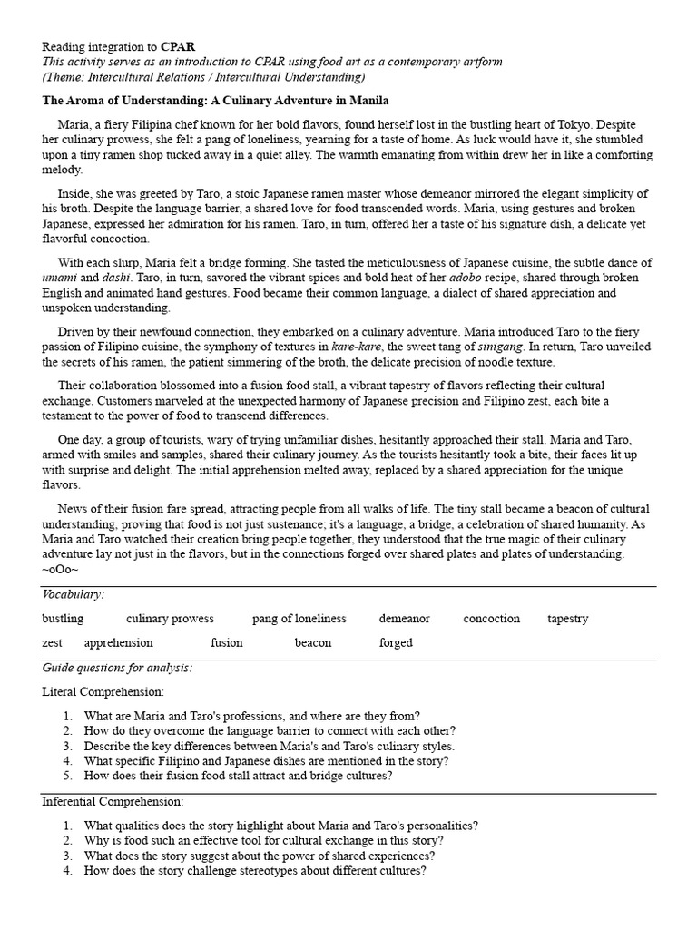 Reading Integration To CPAR 1CUF | PDF