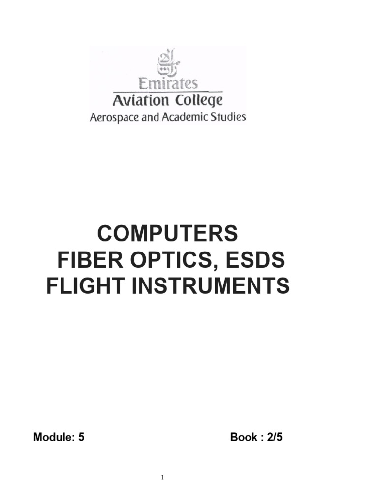 Mod 5 Book 2 Computers Fiber Optics, Esds Flight Instruments | PDF | Random Access Memory ...
