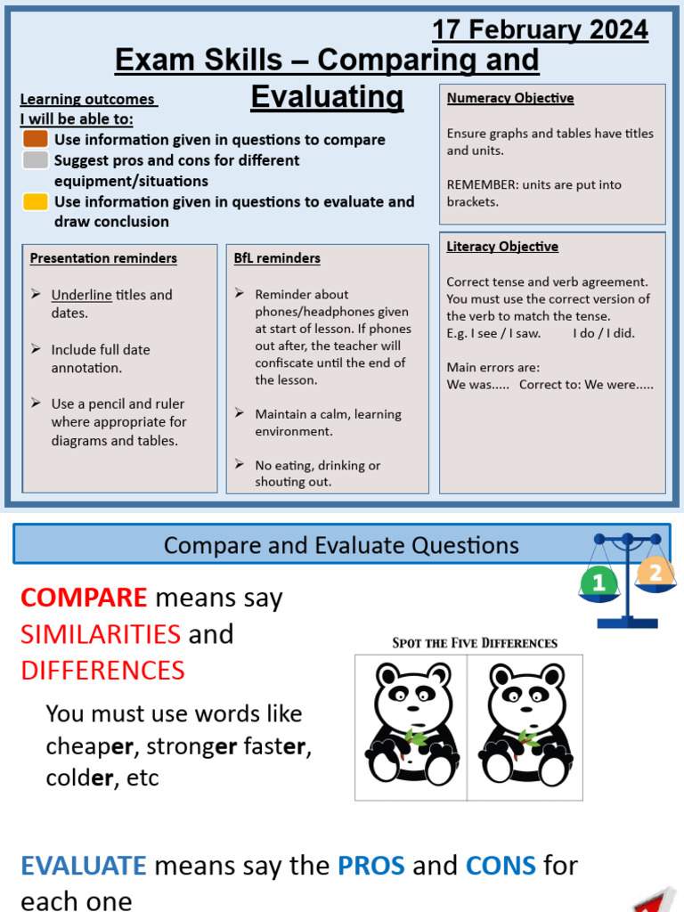 Exam Skills 3 Comparing and Evaluating | PDF | Vaccines | Health Sciences