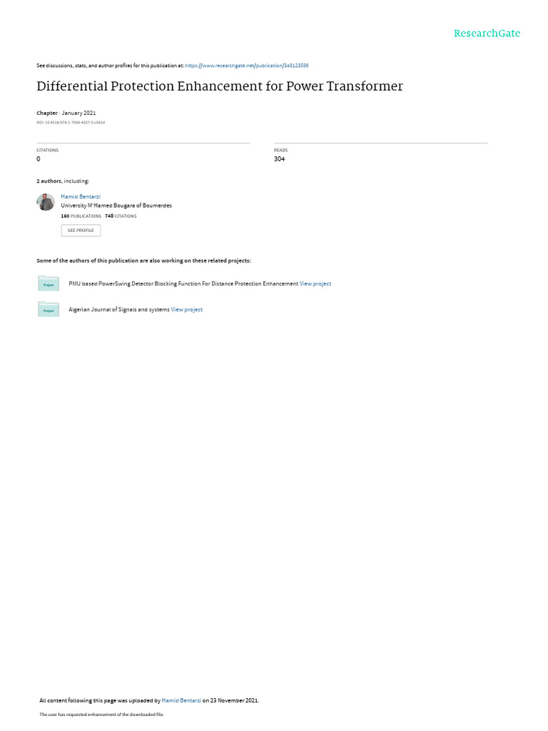 Diff Prot Enhancement For Transformer | PDF