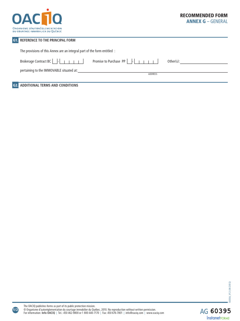 Annex G - General: Recommended Form | PDF | Civil Law (Legal System ...