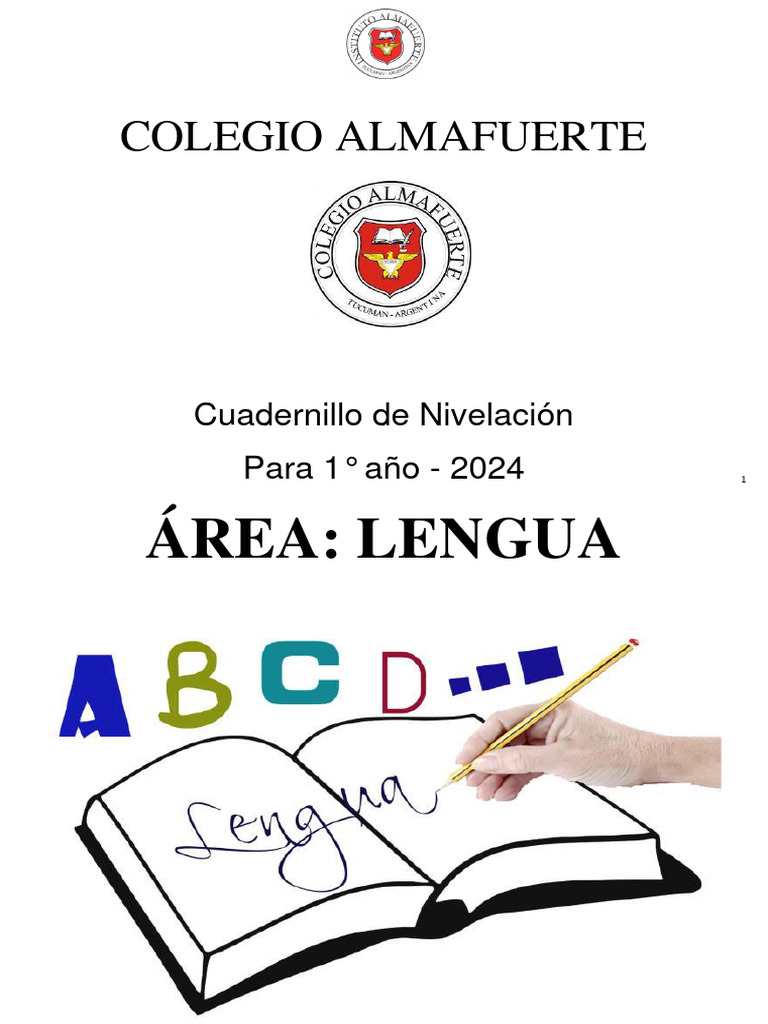 Cuadernillo de Nivelación 2024. Almafuertedocx PDF | PDF