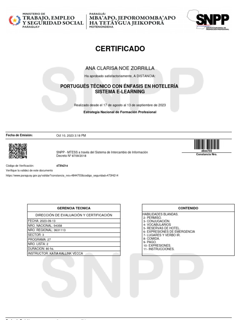 Portugues SNPP | PDF