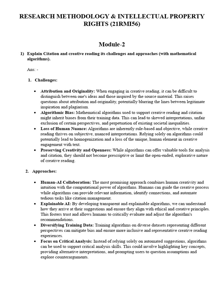 RESEARCH - METHODOLOGY - Question - Bank (1) With Answers | PDF ...