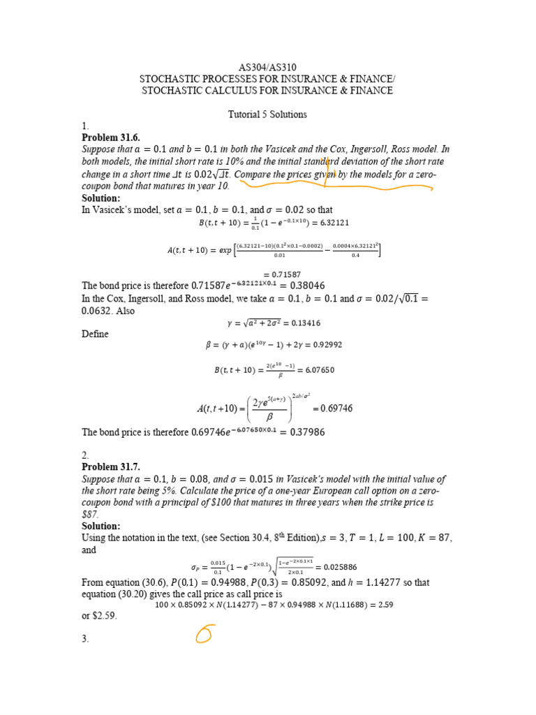 AS310 Tutorial 5 | PDF