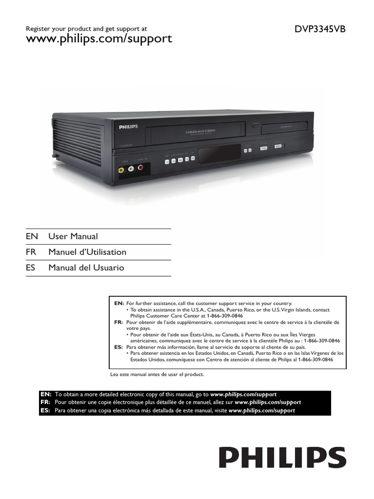dvp3345vb f7 Dfu Aen | PDF | Dvd | Compact Disc