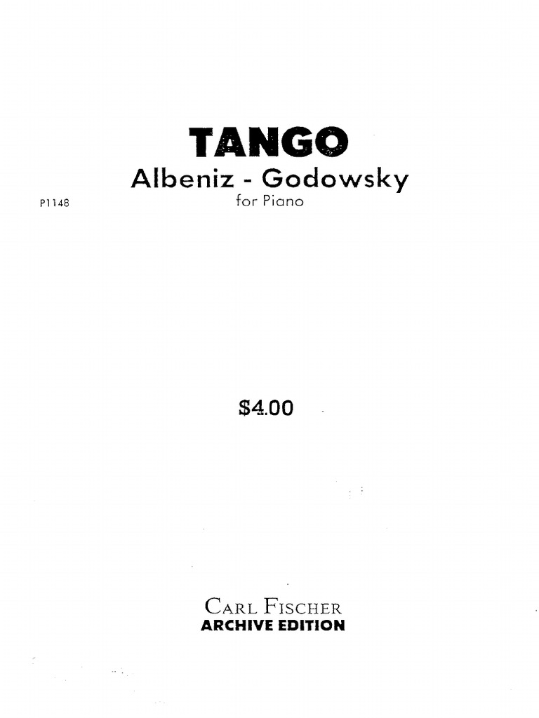 Tango Godowsky | PDF