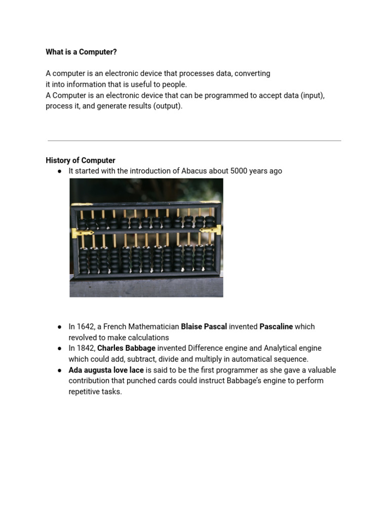LEC 1 CSE 1101 Introduction To Computers | PDF | Computer Data Storage | Random Access Memory