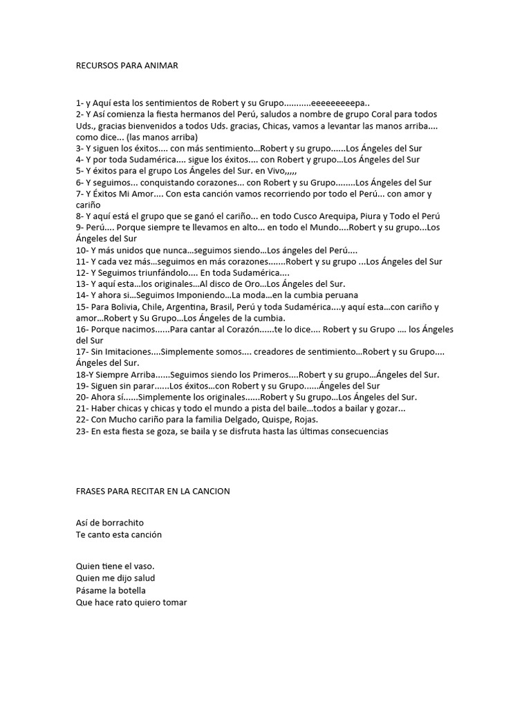 Recursos para Animar | PDF | Perú | América del Sur