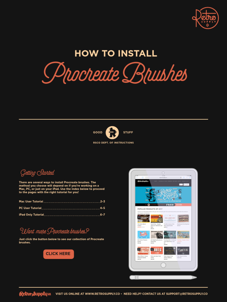 How To Install Procreate Brushes | PDF | Ios | Zip (File Format)