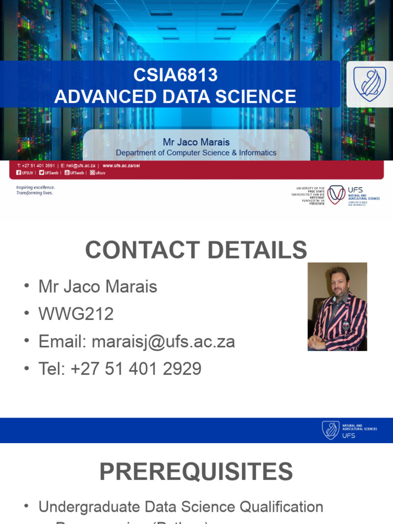 CSIA6813 (Adv Data Science) - Hons Infor Session - 8 Feb 2024 | PDF