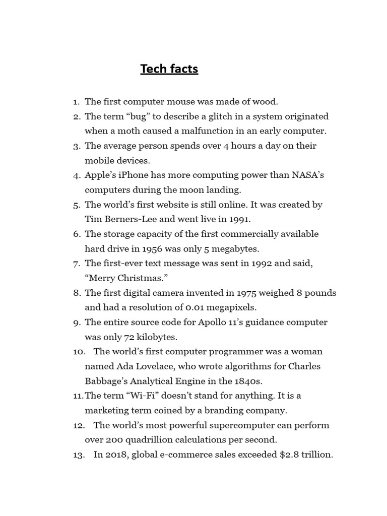 100 Mind-Blowing Facts Related To Technology That Will Leave You ...