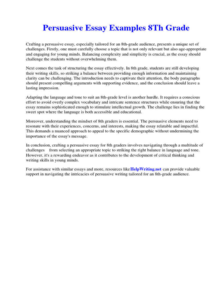 8th Grade Persuasive Essay Guide | PDF | Espionage | National Security ...