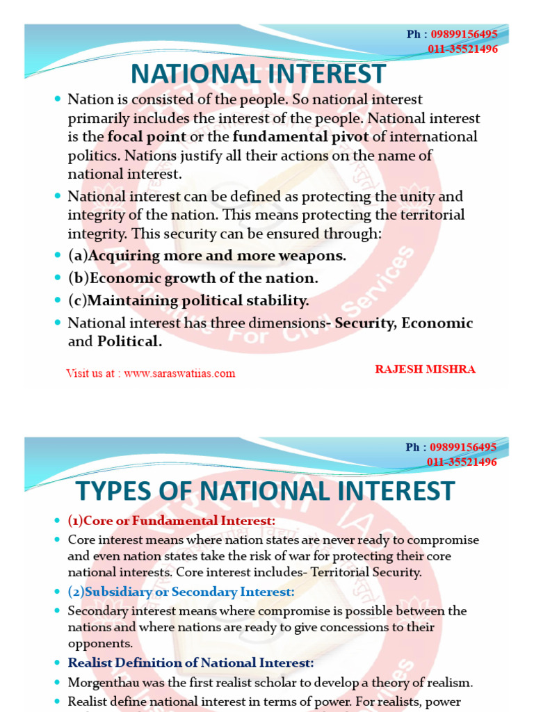 Understanding National Interest Types | PDF | Plato | Philosophical ...