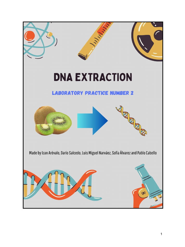 Laboratory Practice 2 - DNA Extraction | PDF