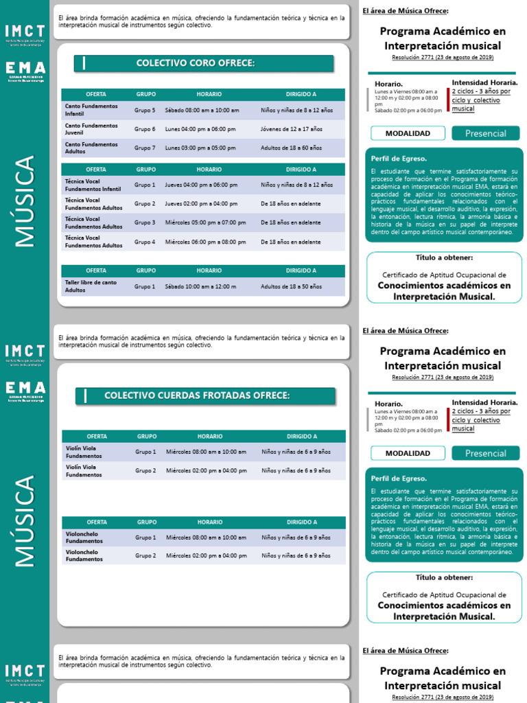 Programa de Interpretación Musical | PDF | Canto | Musicología