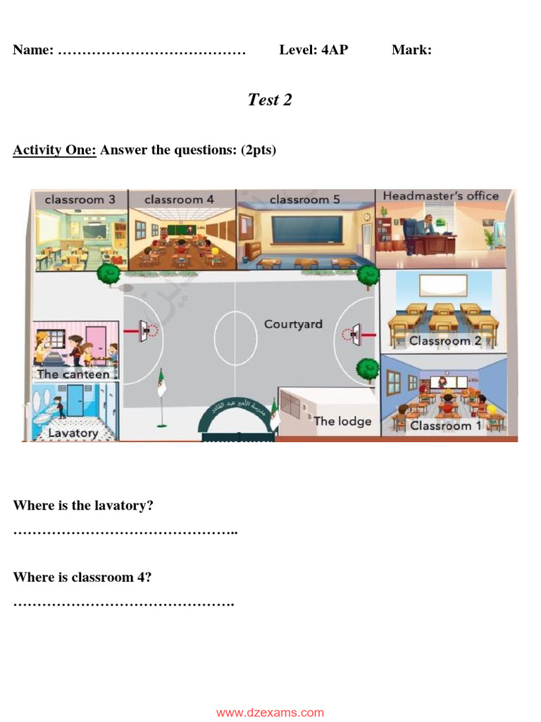 Dzexams 4ap Anglais 183935 | PDF