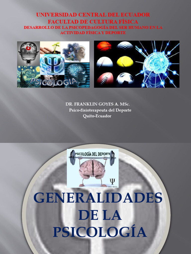 Generalidades de La Psicologia | PDF | Sicología | Mente