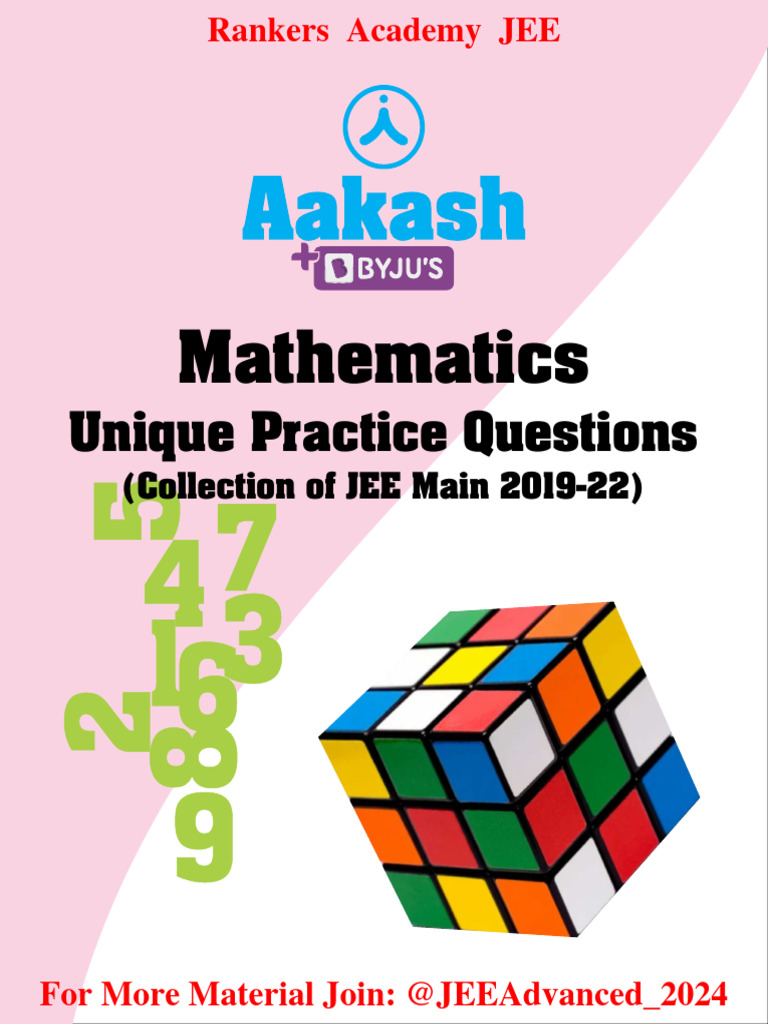 Unique Practice Questions - Mathematics | PDF | Matrix (Mathematics ...