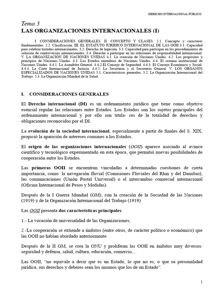 PDF Tema 3, Dip | PDF | Organización Internacional del Trabajo | Naciones Unidas