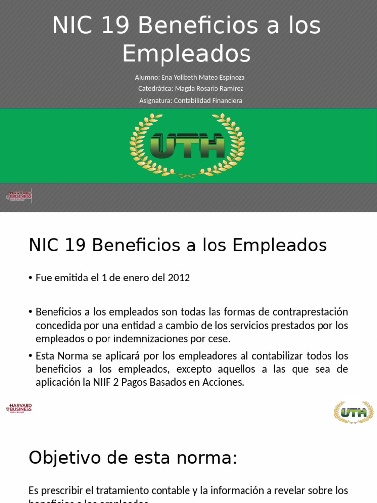 NIC 19 Beneficios A Los Empleados | PDF | Contabilidad | normas ...