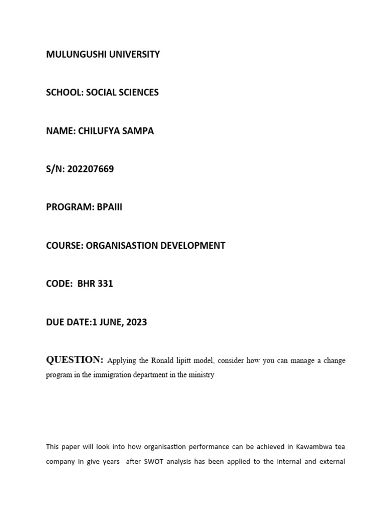 ASSIGNMEN | PDF | Goal | Employment