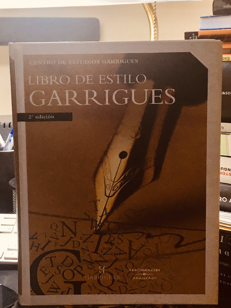 LENGUA - MANUAL - ÍNDICE - Libro de Estilo Garrigues | PDF