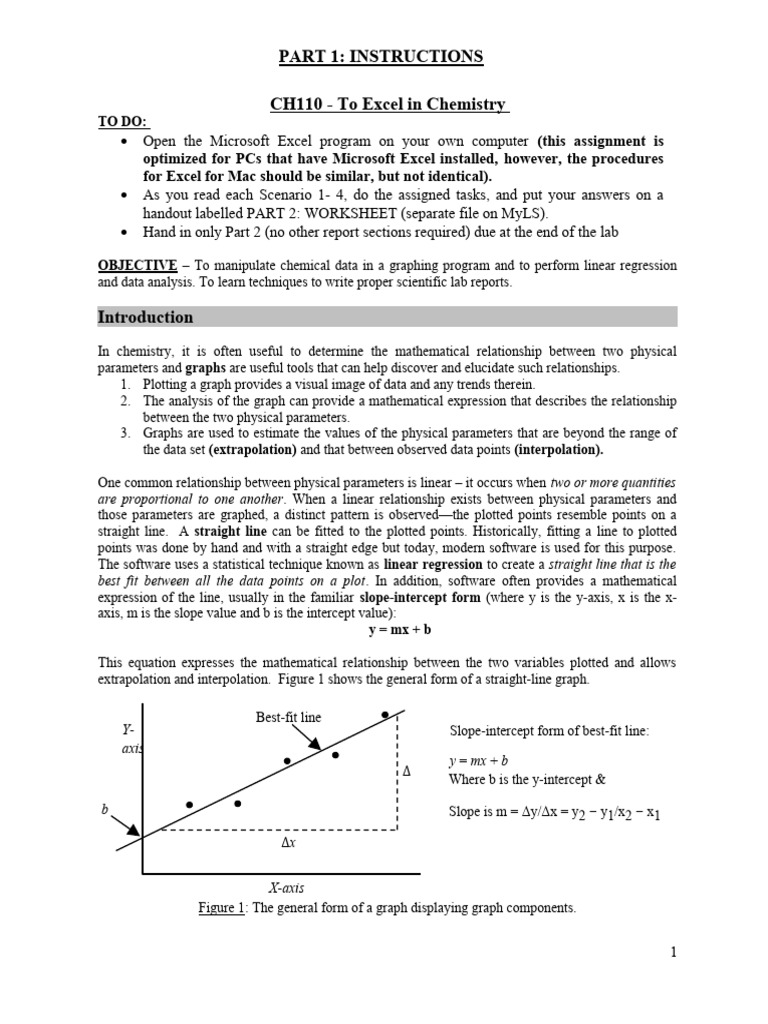 Assignment 1 (Part 1) - To Excel in Chemistry (Instructions) - SV | PDF | Mean | Median