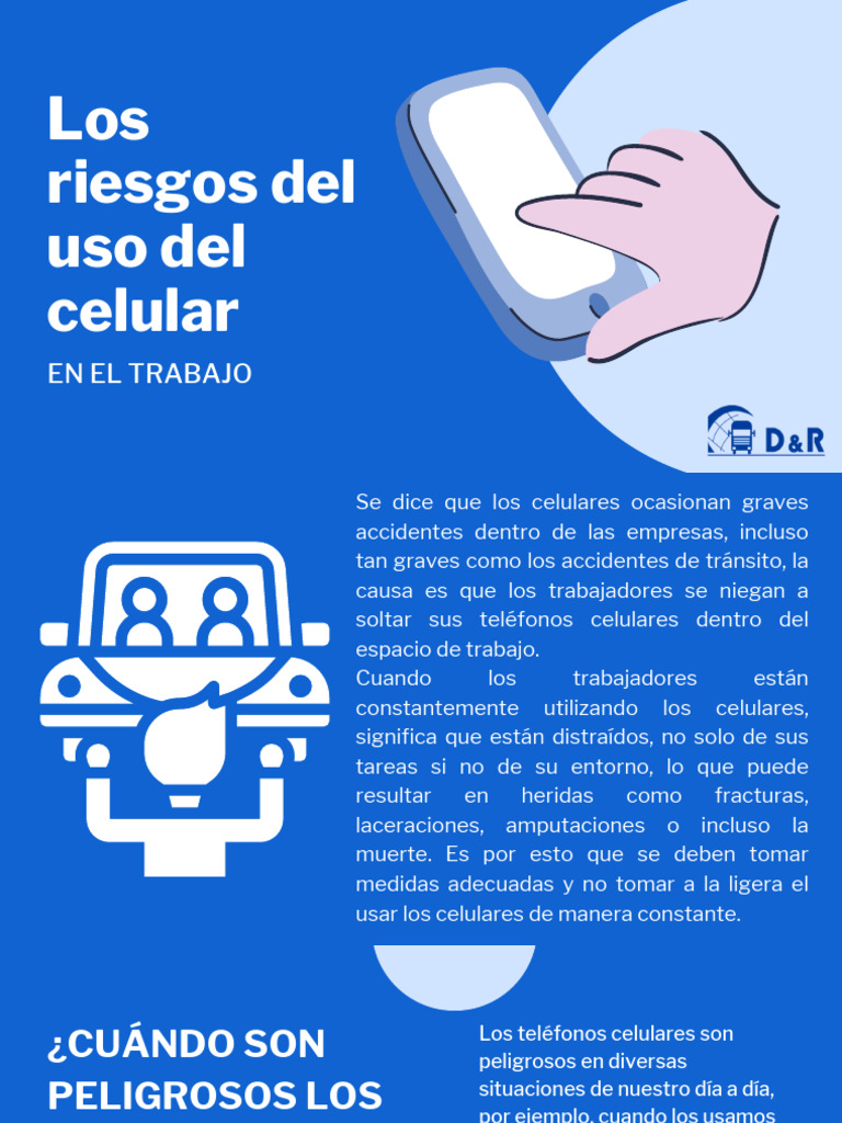 Riesgos del uso del celular en el trabajo | PDF | Teléfonos móviles ...