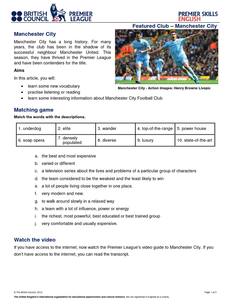 Featuredclub Manchestercity | PDF
