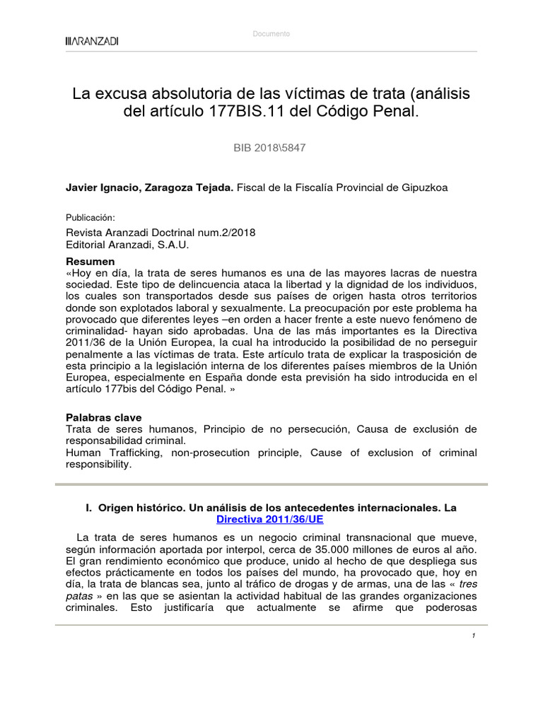 Excusa Absolutoria | PDF | Derecho penal | Lavado de dinero