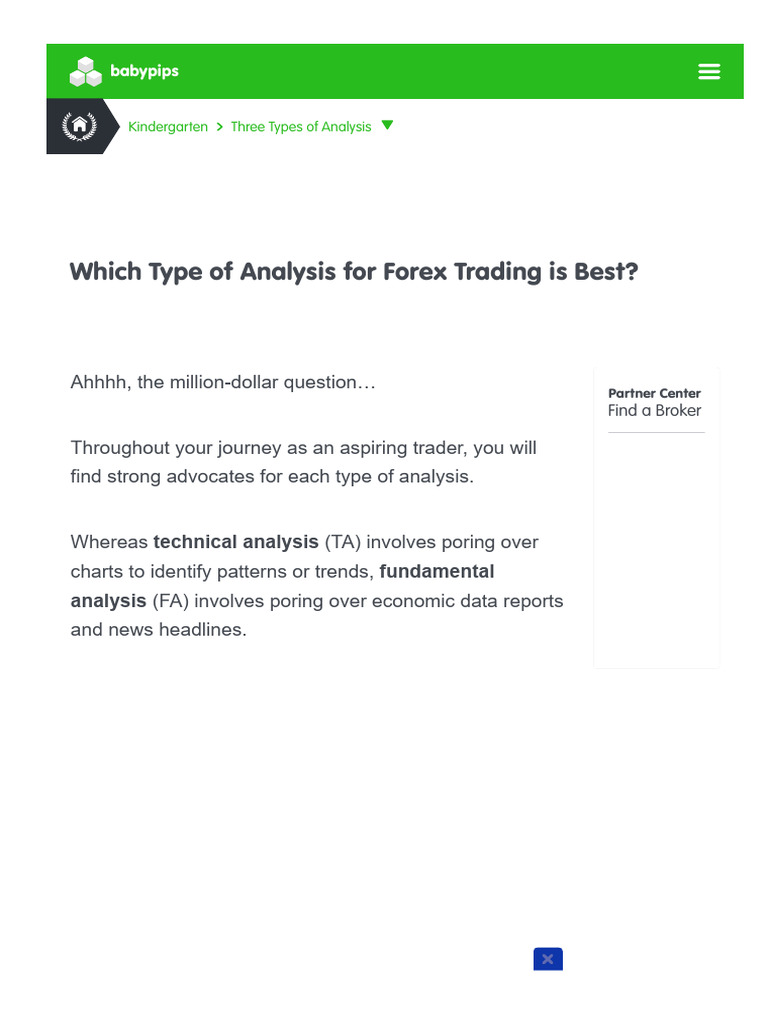 Learnforexwhich Type of Analysis Is Best | PDF | Technical Analysis ...
