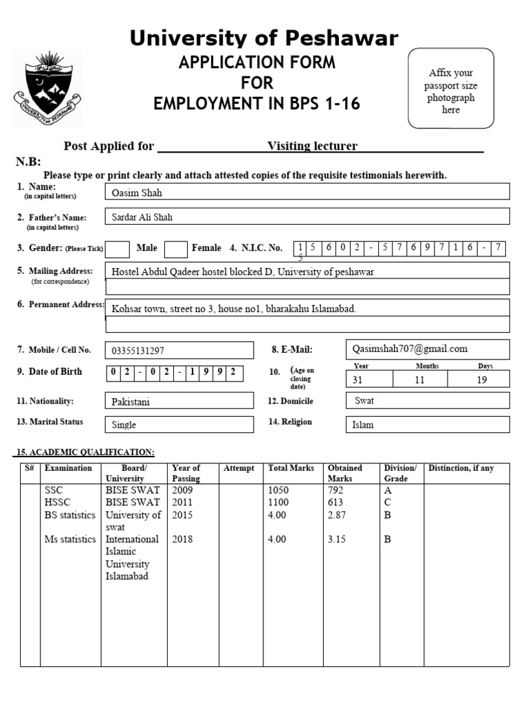 ApplicationForm1 16 | PDF