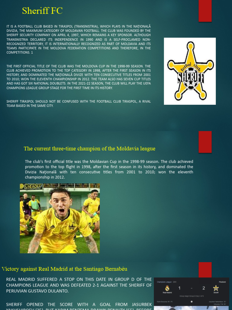 Sheriff FC Poen Day | PDF | Uefa Champions League | Association ...