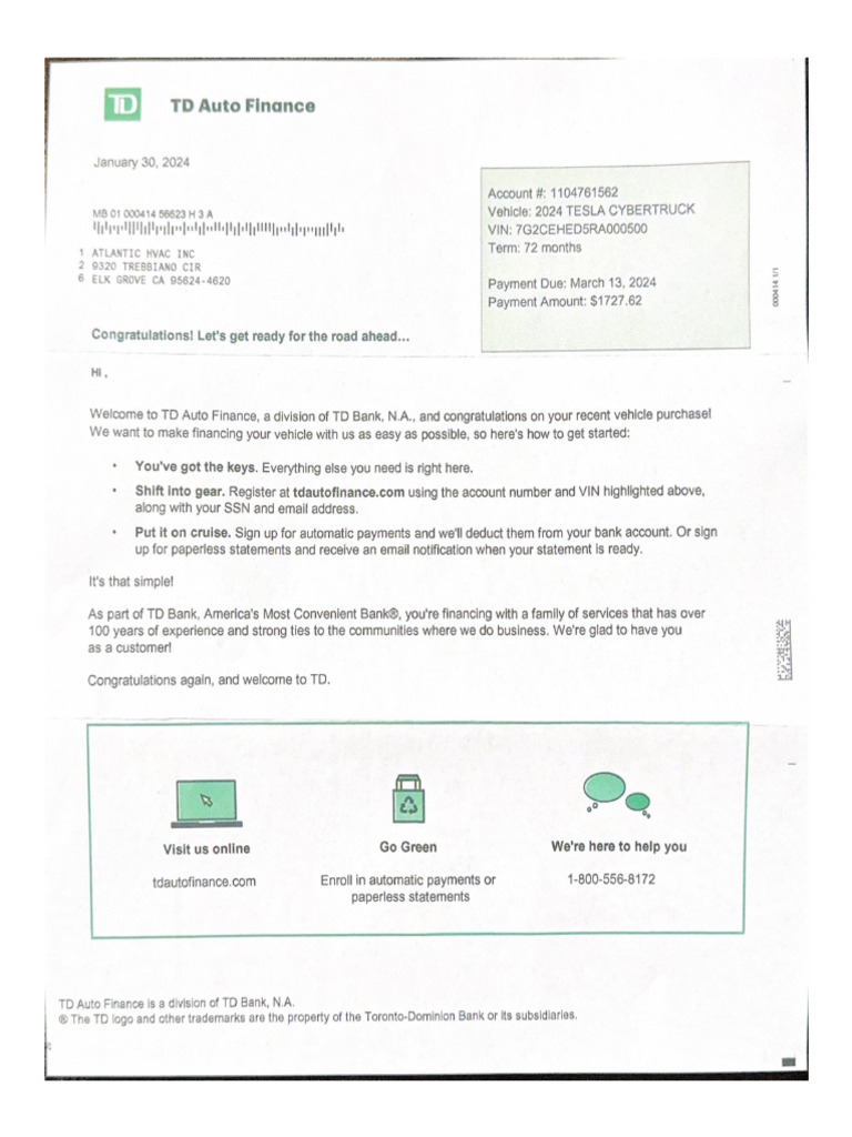 TD Auto Finance | PDF