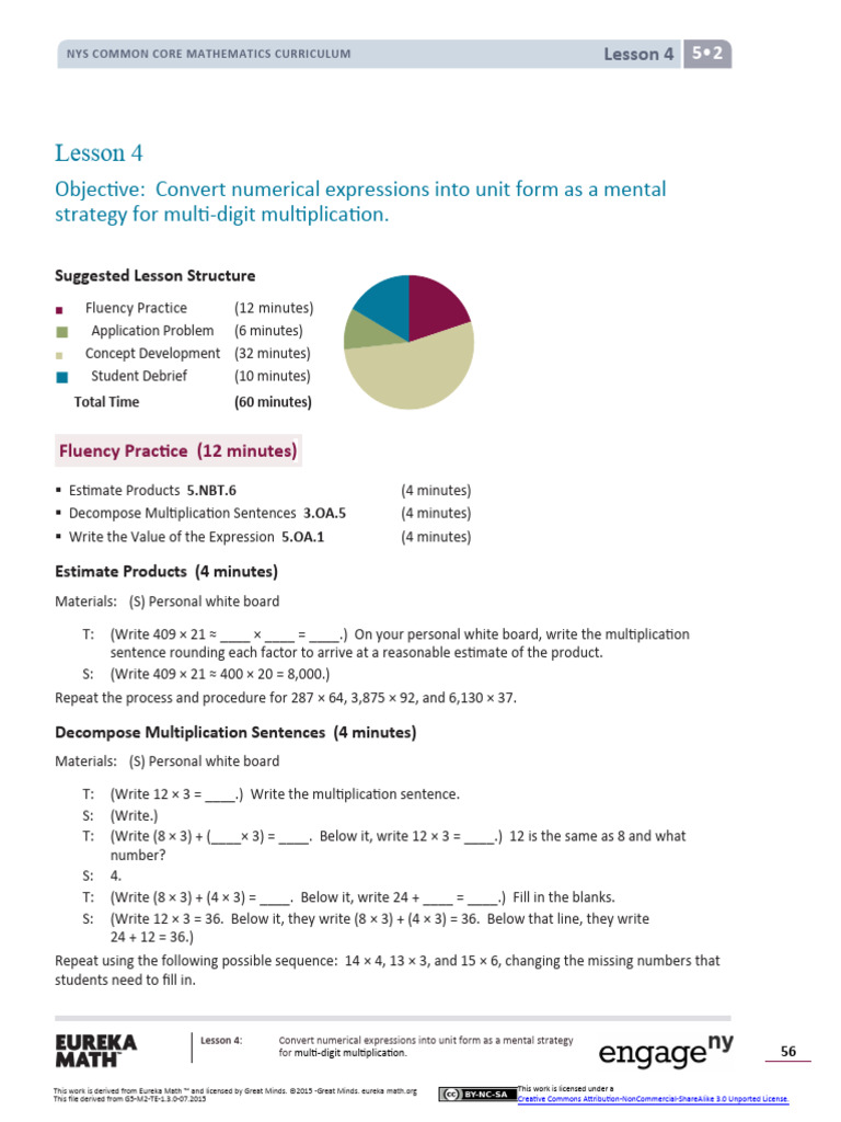 Math g5 m2 Topic B Lesson 4 2 | PDF | Mathematics | Creative Commons ...