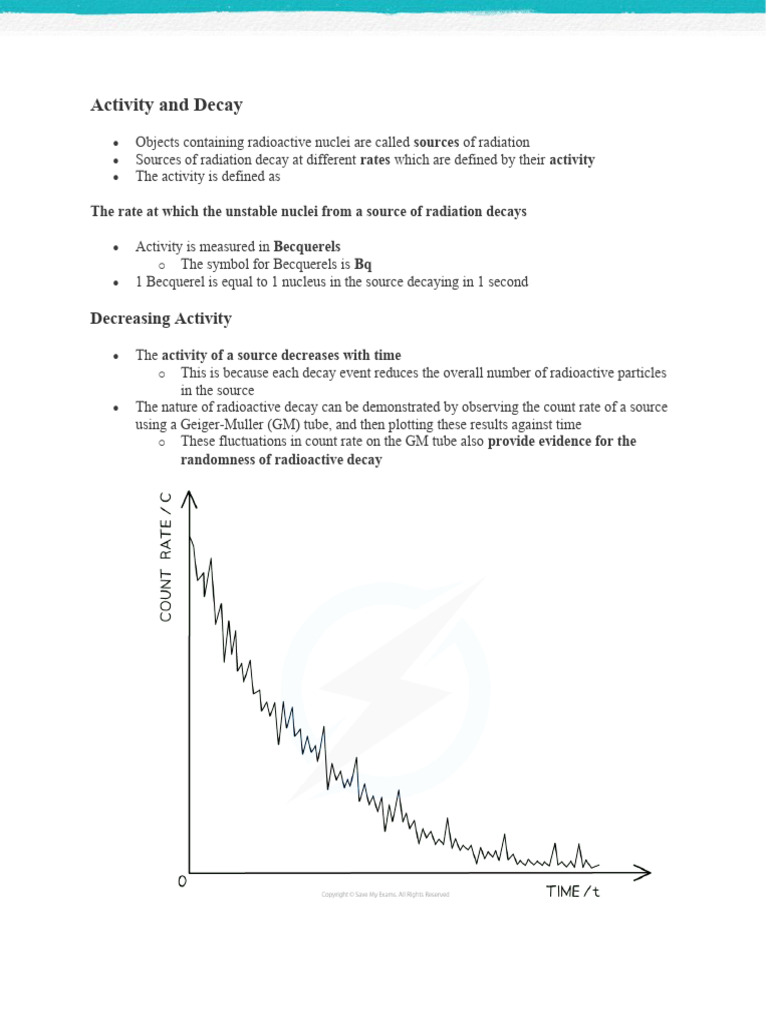 Half Life | PDF | Radioactive Decay | Radionuclide
