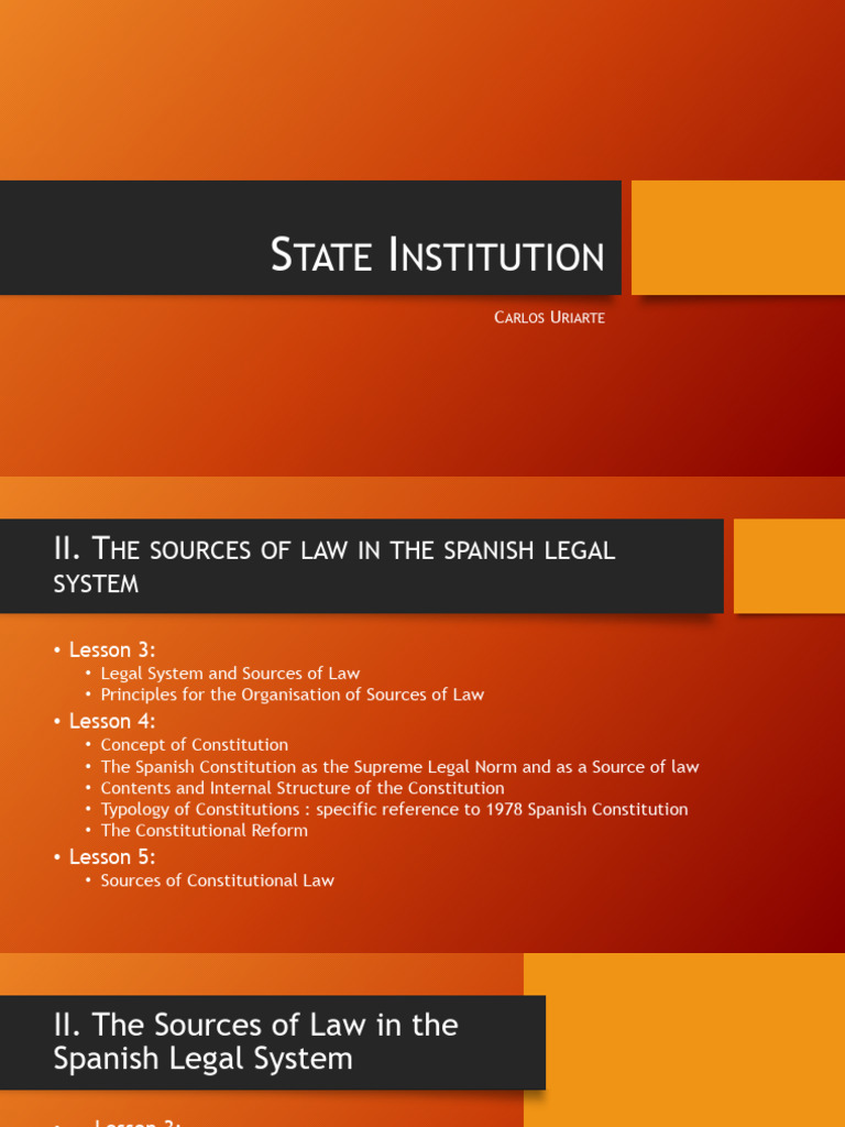 Lesson 3 and 4 | PDF | Constitution | Sources Of Law