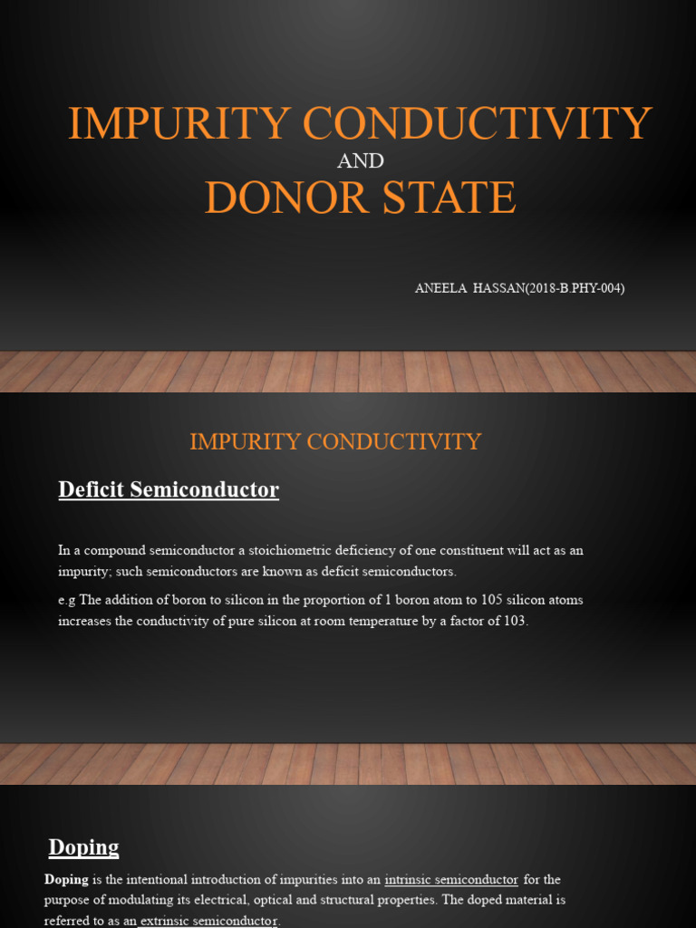 Condensed Matter Presentaton | PDF | Doping (Semiconductor ...