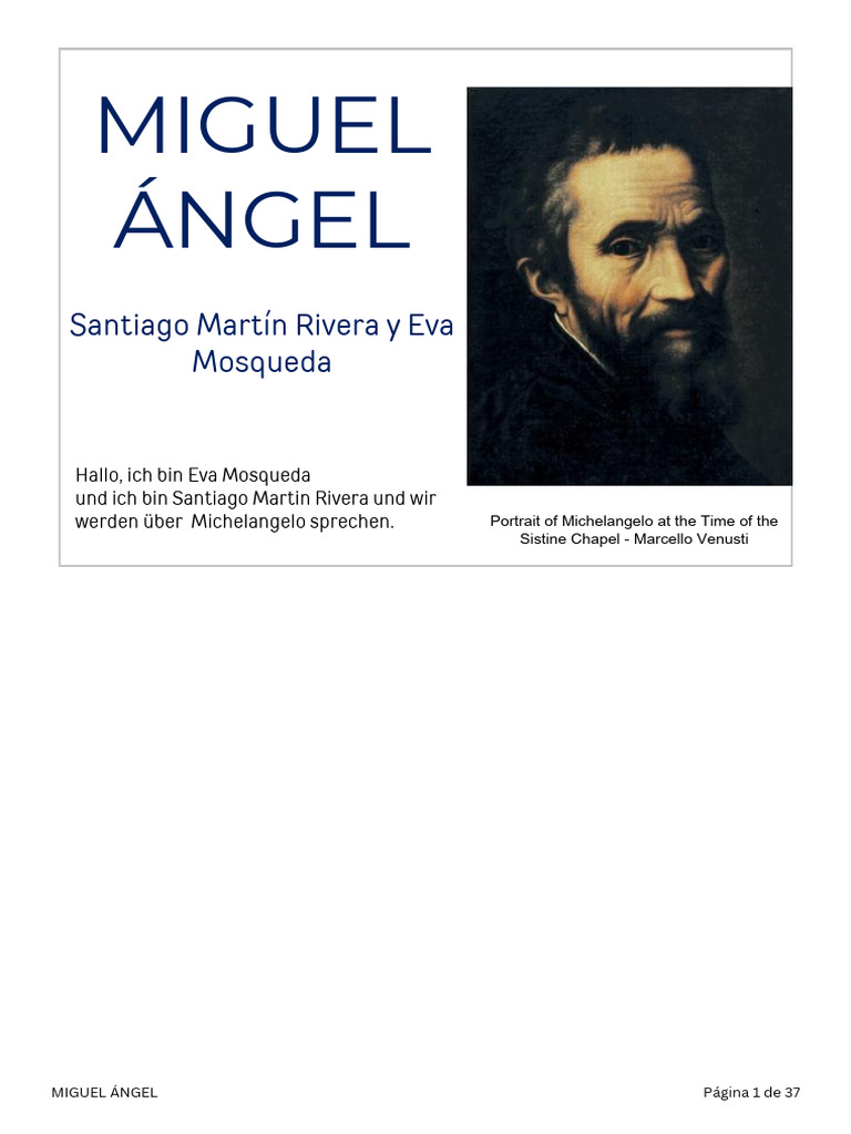 Miguel Ángel | PDF | Miguel Ángel