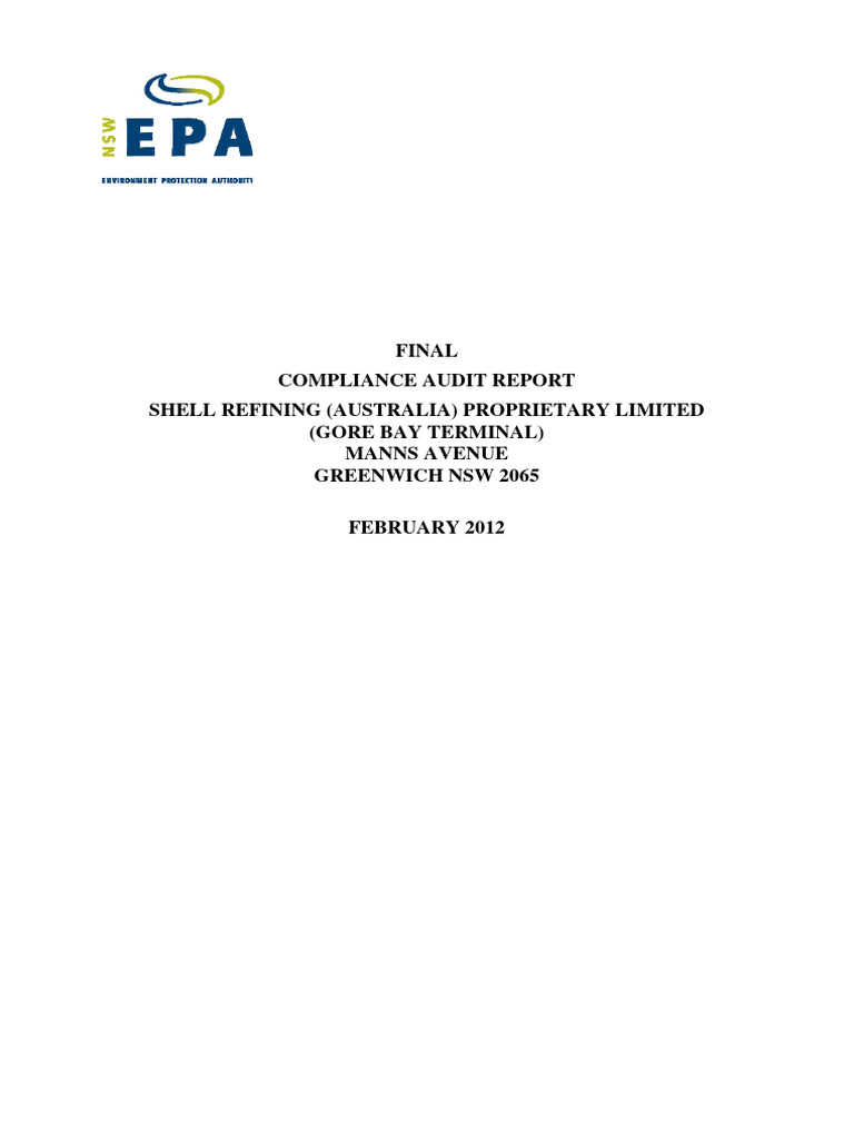 Audit Shell Gore Bay | PDF | Pipeline Transport | Regulatory Compliance