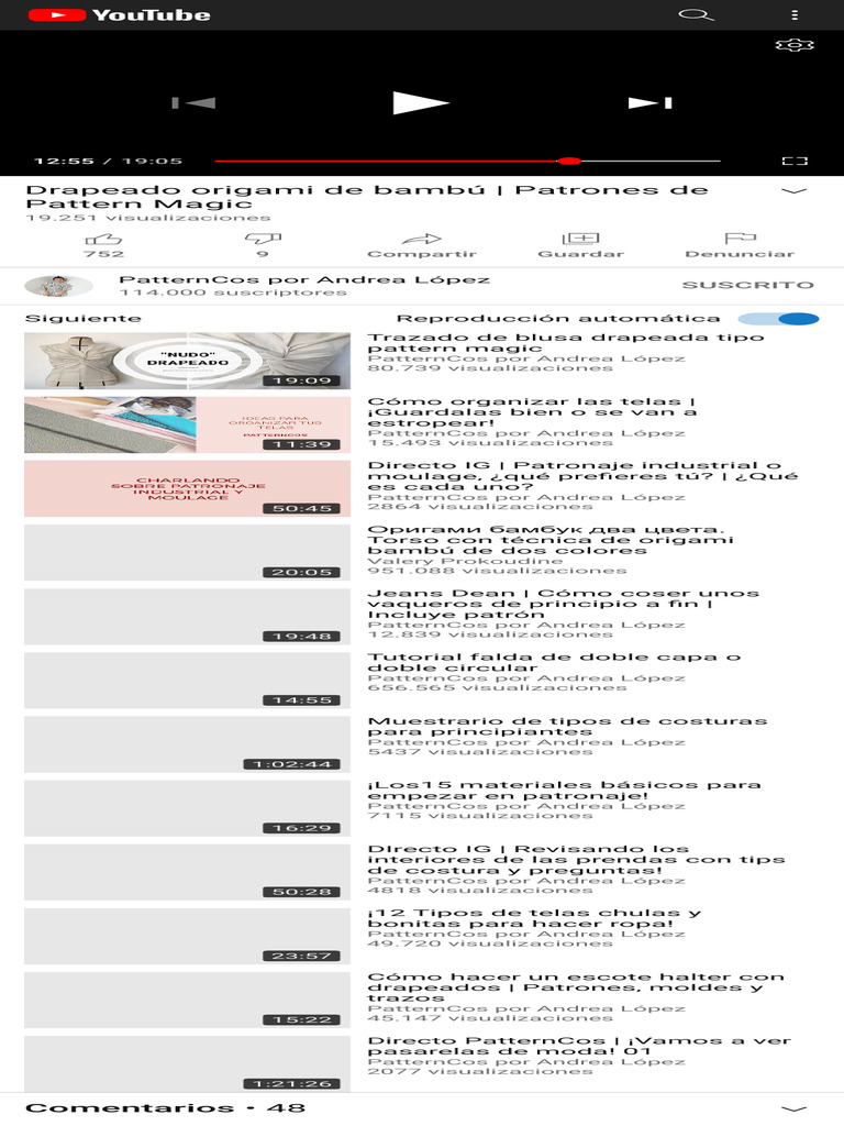 Drapeado Origami de Bambú Patrones de Pattern Magic - YouTube | PDF ...