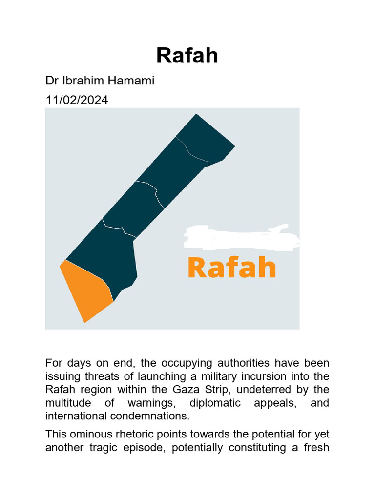 Rafah | PDF | Gaza Strip | Rafah