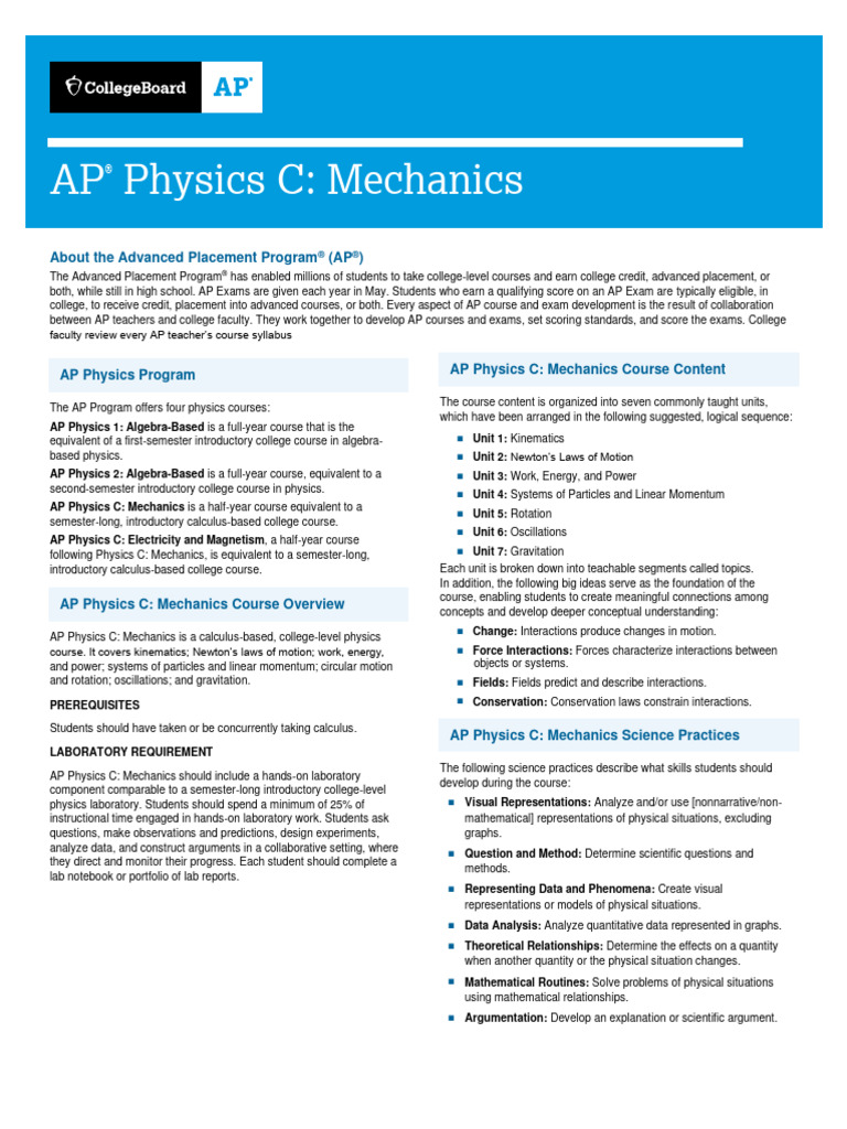 ap-physics-c-mechanics-course-overview | PDF