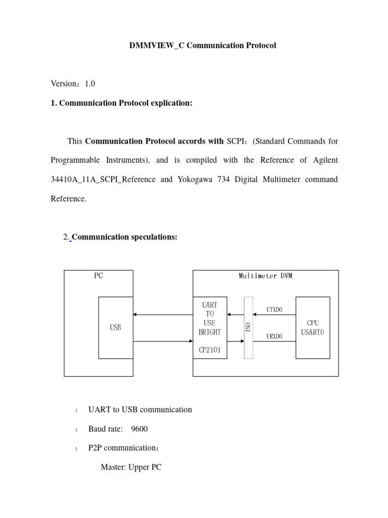 DMMVIEW_C Communication Protocol_1_0 | PDF | Computer Data | Computer Science