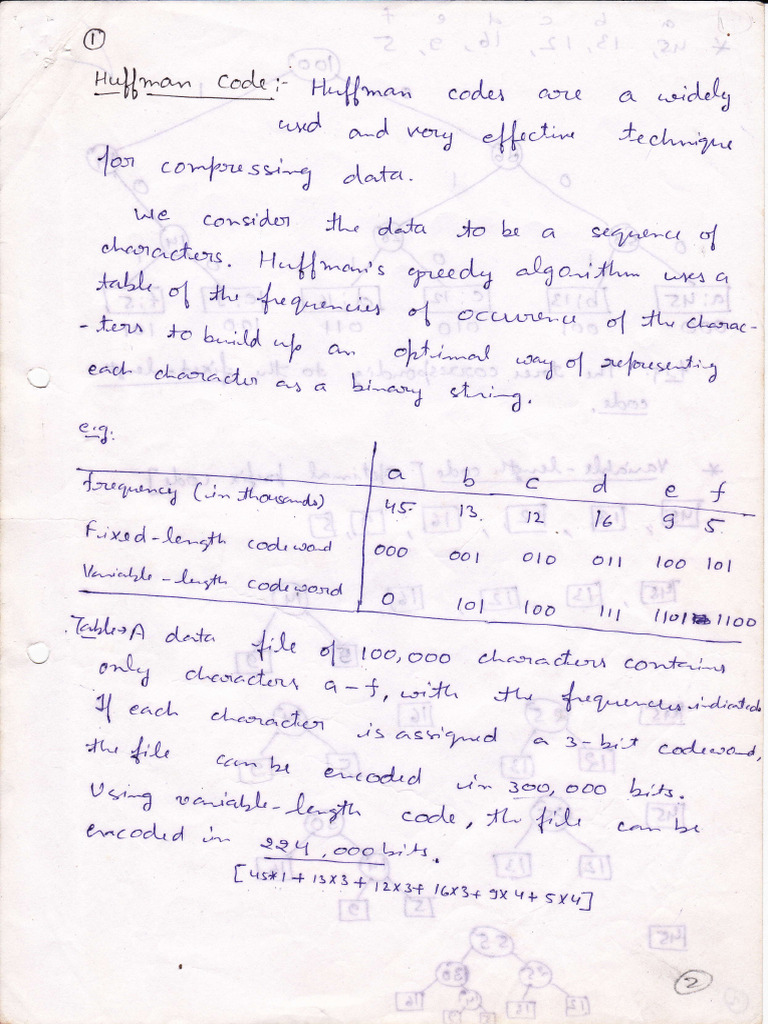Huffman Code Problem | PDF Huffman Code Problem | PDF