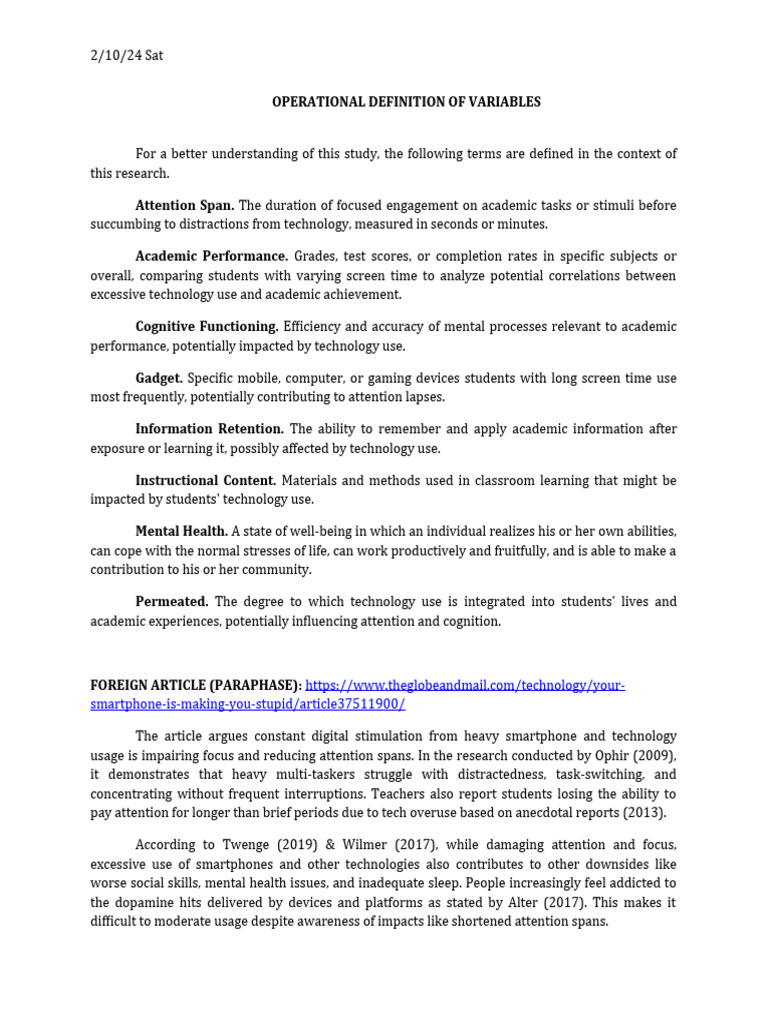 R1 - Chapter 2 | PDF | Attention | Behavioural Sciences