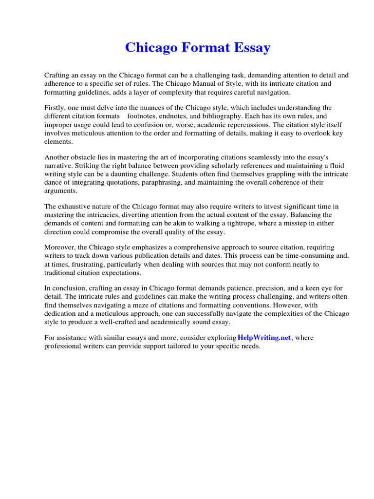 Chicago Format Essay | PDF | Citation | Wind Power